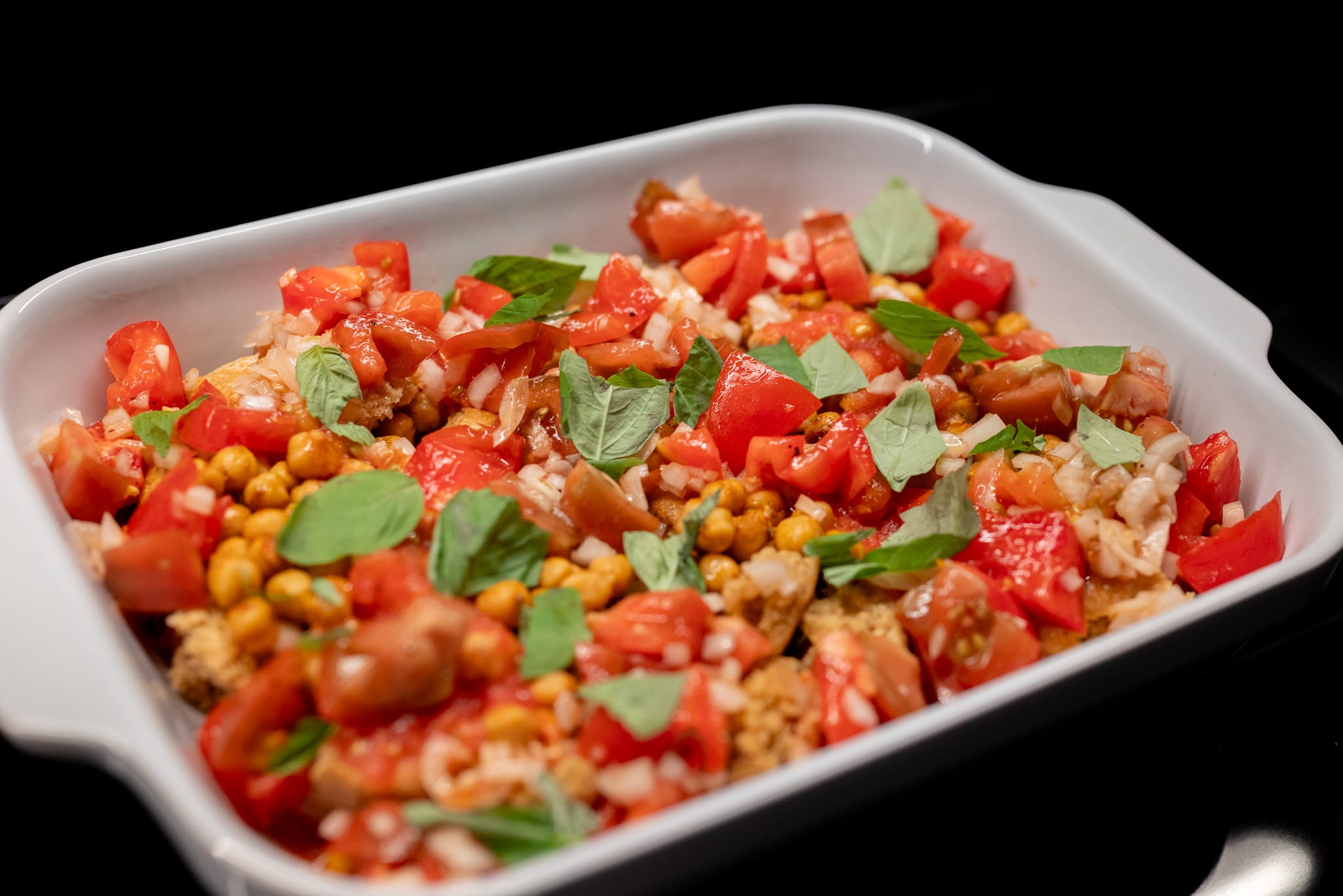 Cretan Baked Dakos with Chickpeas and Tomatoes | The Recipe Log